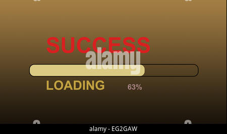 loading success illustration design over a gradient background Stock ...