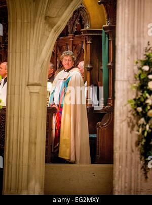 Chichester, UK. 14th Feb, 2015. The Very Reverend Stephen Waine, the ...