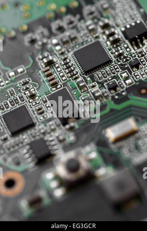 Vertical shot of an electronic micro circuit Stock Photo - Alamy