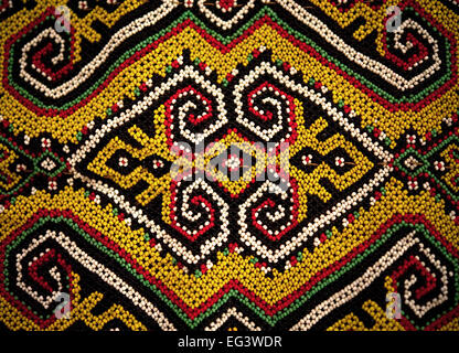 Traditional Iban motif design pattern artwork Sarawak Borneo Stock ...