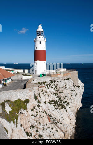 Europa Point Lighthouse with sea in background. Colorful Cloudy Sunrise ...