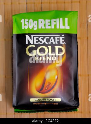 Packet Of Nescafe Gold Blend Coffee Refill Stock Photo - Alamy
