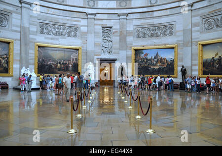 US Capitol Dome Rotunda Paintings Washington DC Stock Photo - Alamy