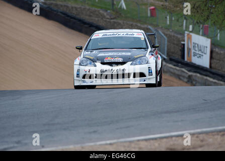 Honda Integra DC5 racing car on track at Brands Hatch circuit Stock ...