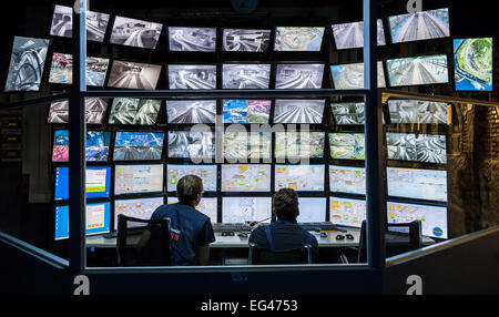 Control room of the attraction Grand Russian layout Stock Photo - Alamy