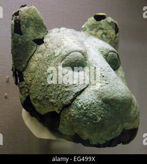 Mesopotamia. Lion's head. Temple of Ninhursag, Tell al-Ubaid. Iraq ...