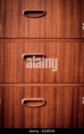 Old-fashioned wooden drawer handle Stock Photo - Alamy