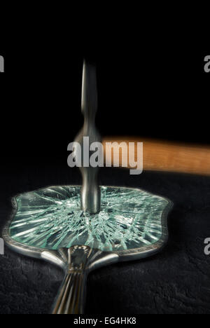 Hammer with a broken handle Stock Photo - Alamy