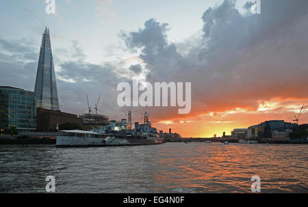 The Shard at sunset Stock Photo - Alamy