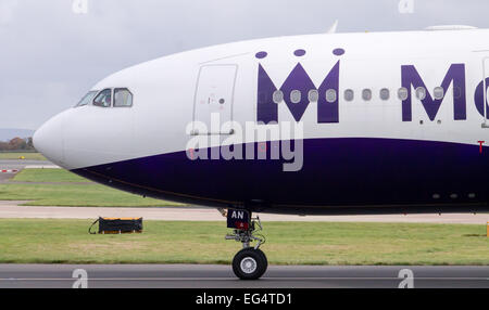 Monarch Airlines Boeing 767, landing to Manchester International ...