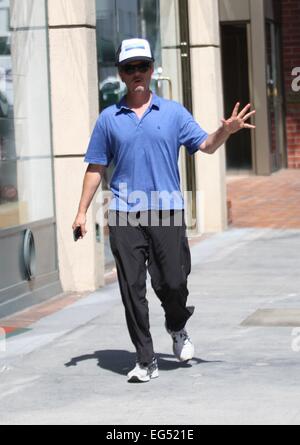 David Spade wearing a Malibu cap, goes to the doctors office in Beverly ...