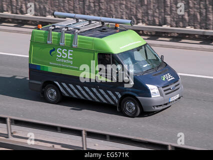 SSE Contracting Van Stock Photo - Alamy