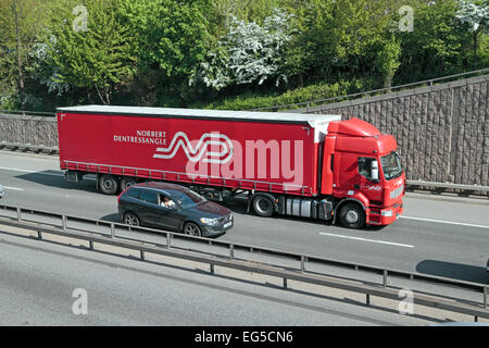 Norbert Dentressangle lorry on the road in the Midlands Stock Photo - Alamy