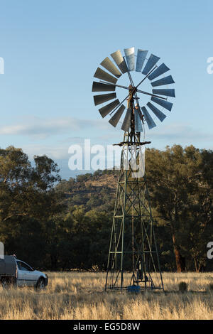 A photograph of an Australian outback windmill. The photograph was ...