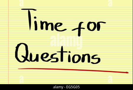 Time For Questions Concept Stock Photo - Alamy