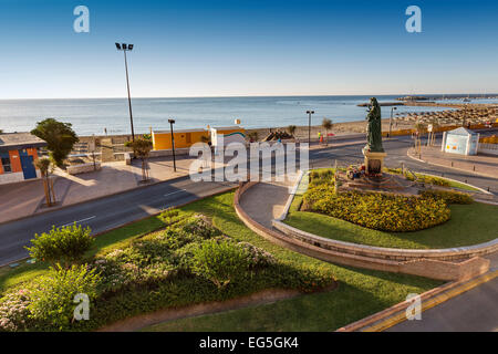 Seafront promenade beaches Fuengirola Malaga Andalusia Spain Stock ...