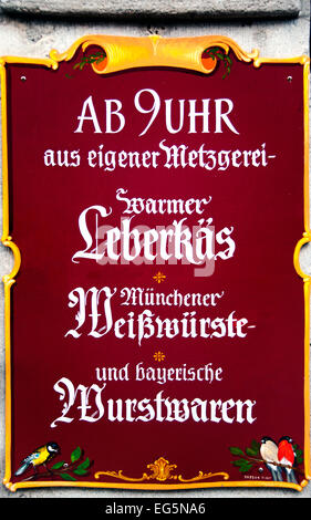 Metzgerei - Butchery ( shop window display ) butchery sausages Munich ...