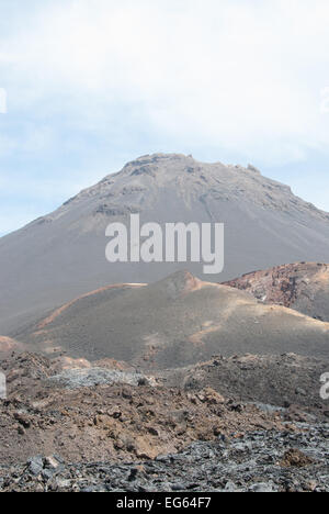 The volcanic cone and lava flows of Pico do Fogo after the 2014 ...