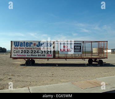 drought farm water cut sign California Stock Photo - Alamy