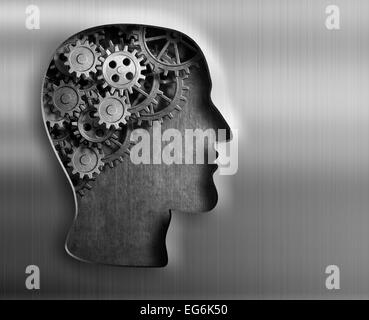 Human brain, mental work concept - highly detailed modern texture ...