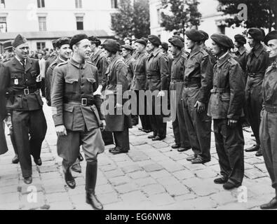 Henri Tanguy, 'Colonel Rol' inspecting French Forces of the Interior ...