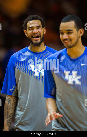 February 17, 2015: Willie Cauley-Stein #15 of the Kentucky Wildcats ...