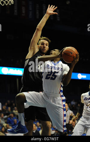 DePaul guard Durrell McDonald (25) battles for a loose ball against ...