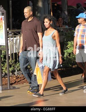 V Stiviano and a friend out shopping in Hollywood Featuring: V ...