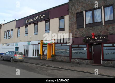 Exterior of Brig O'Tay bar and restaurant Newport-on-Tay Fife Scotland ...