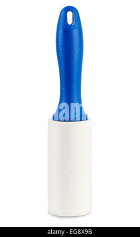 Roller for cleans clothes Isolated on white background. Adhesive lint ...