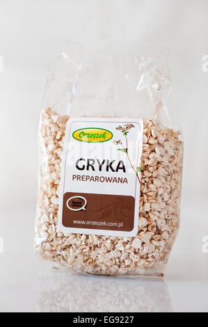 Expanded buckwheat puffed groats Stock Photo - Alamy