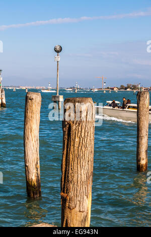 Venice mooring scene Stock Photo - Alamy