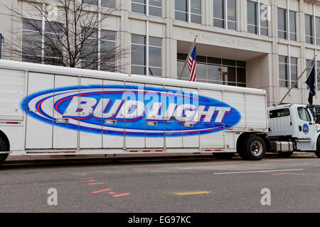 bud light budweiser beer delivery truck broadway Nashville Tennessee ...
