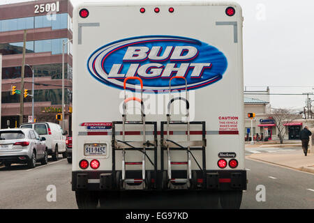 bud light budweiser beer delivery truck broadway Nashville Tennessee ...