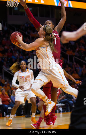 February 19, 2015: Alexa Middleton #33 of the Tennessee Lady Volunteers ...