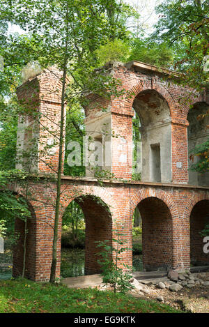 aqueduct in Arkadia Park, Gmina Nieborow, Lowicz County, Lodz ...