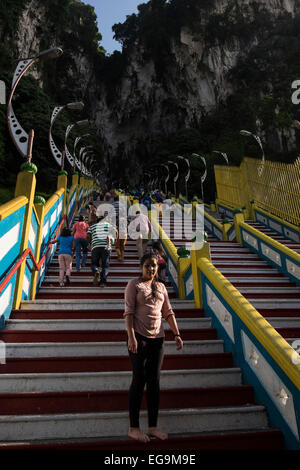 The 272 steps at the entrance of Batu Caves, Malaysia Stock Photo - Alamy