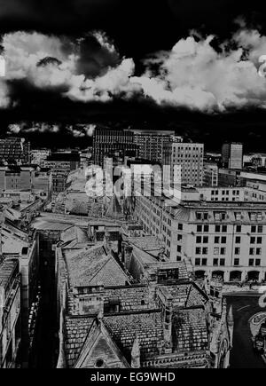 The mansard roof, dormer windows and chimneys above Regent Street ...