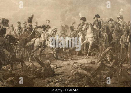 Napoleon Bonaparte at the Battle of Austerlitz on 2nd December 1805 by ...