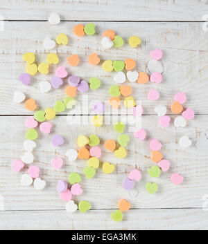 Colorful candy scattered on the table Stock Photo - Alamy