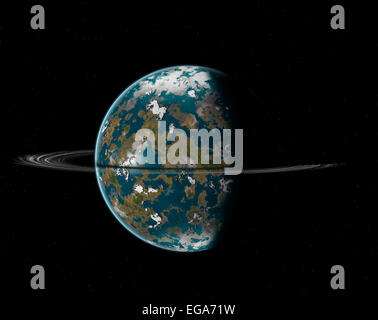planet with rings Stock Photo - Alamy