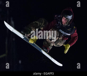 Quebec, Canada. 20th February, 2015. Darcy Sharpe of Canada (1st ...