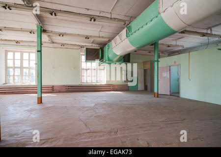 Empty warehouse office or commercial area, industrial background Stock ...