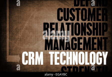 CRM Technology Core Principles as a Concept Stock Photo - Alamy