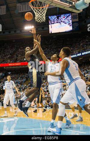 Georgia Tech center Demarco Cox (4) shoots over Marquette forward Steve ...