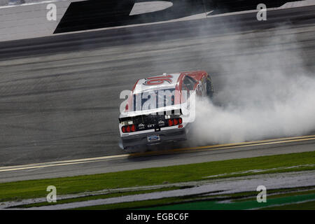 Daytona Beach, Florida, USA. 21st Feb, 2015. Ryan Reed (16) wins the ...