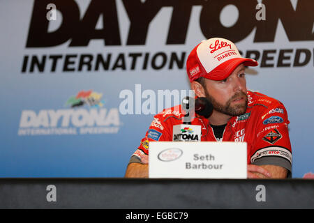 Daytona Beach, Florida, USA. 21st Feb, 2015. Ryan Reed (16) wins the ...