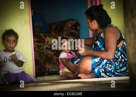 Solevu village, Fiji Stock Photo - Alamy