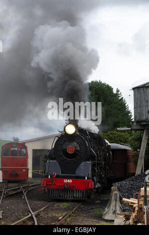 Ja Class Steam Locomotive, New Zealand Government Railways, near Levin ...
