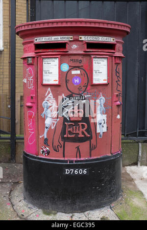 Graffiti art on a mail box in Greenwich Village Stock Photo - Alamy